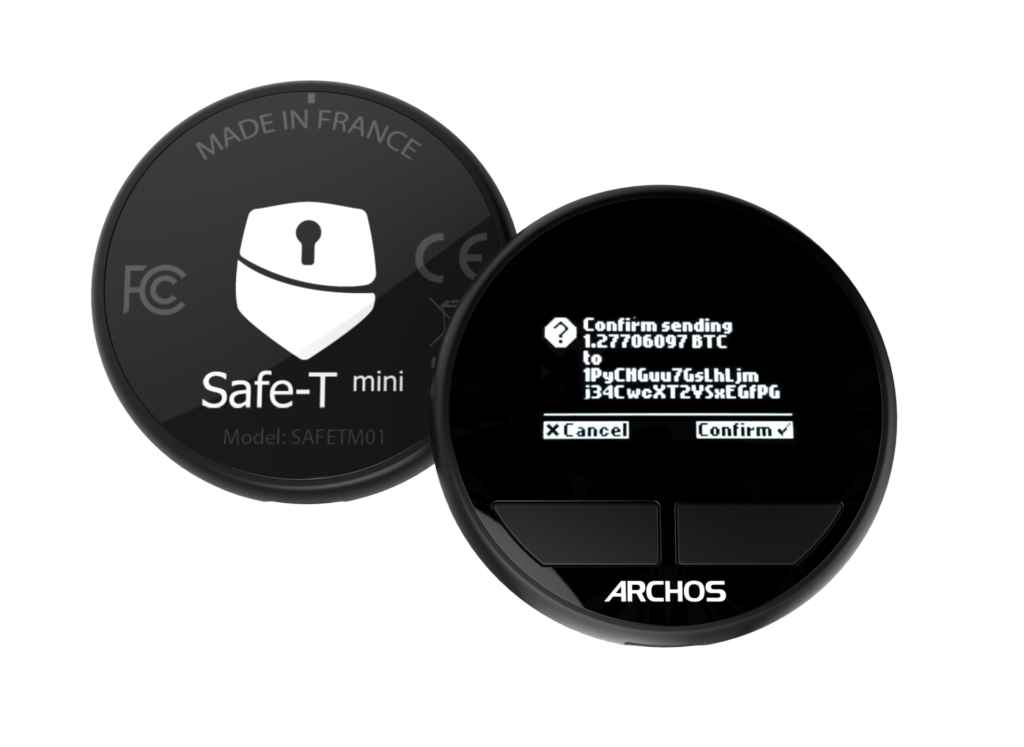 Archos présente son wallet pour crypto-monnaies : le Safe-T mini