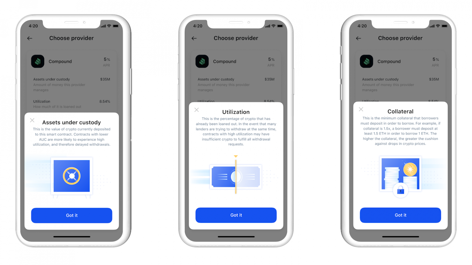 Coinbase Wallet supporte désormais plusieurs applications de la DeFi